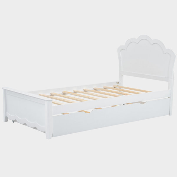 Lark Manor Lit plateforme en bois avec lit gigogne - Wayfair Canada